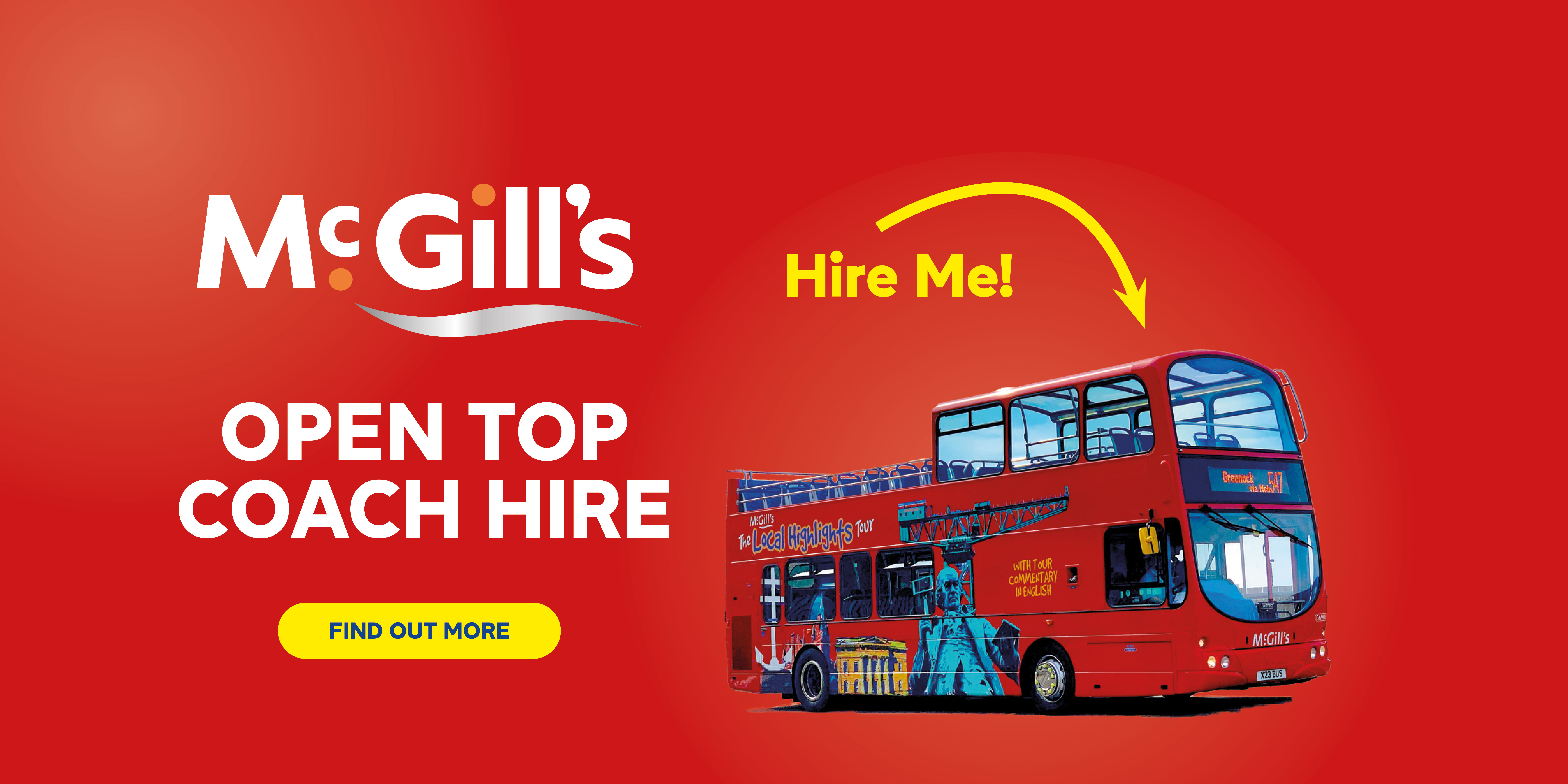 Hire Our Open Top Buses - McGill's Buses