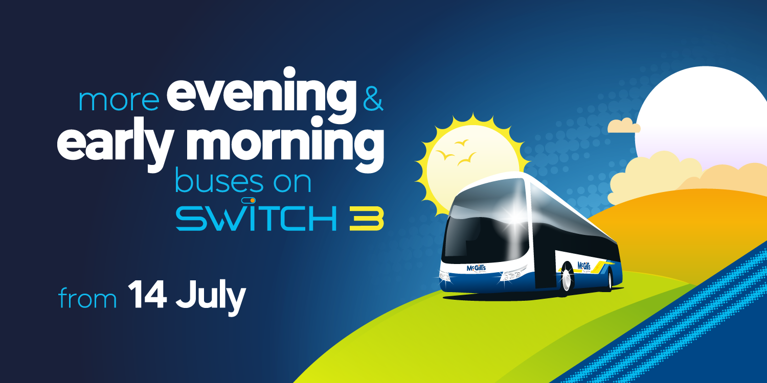 More evening and early morning buses on Switch 3 - McGill's Buses