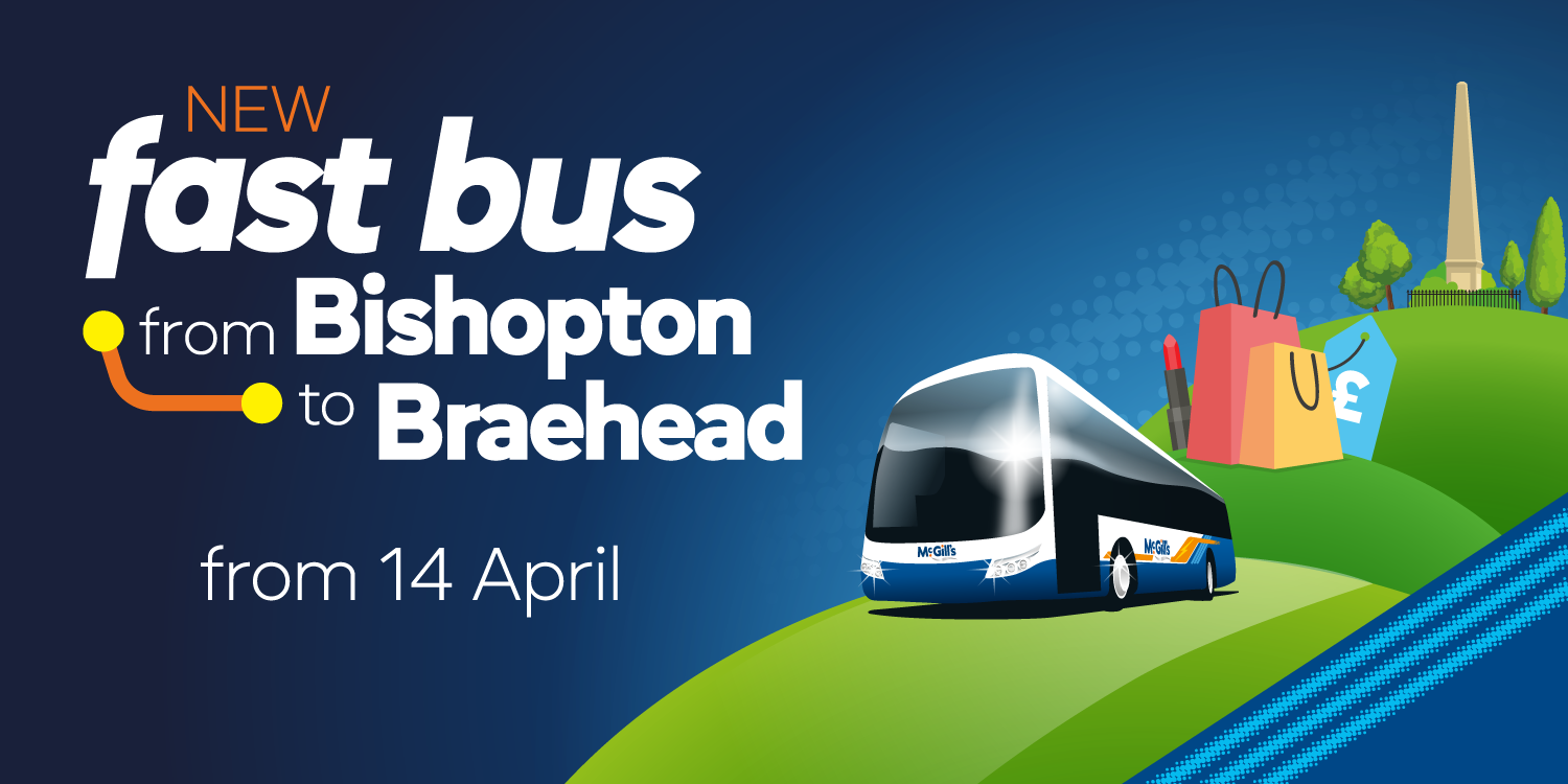 New 514 bus from Bishopton to Braehead - McGill's Buses